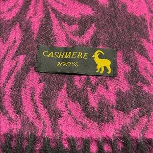 100% Cashmere | Accessories | Cashmere And Wool Blend Winter Scarf ...